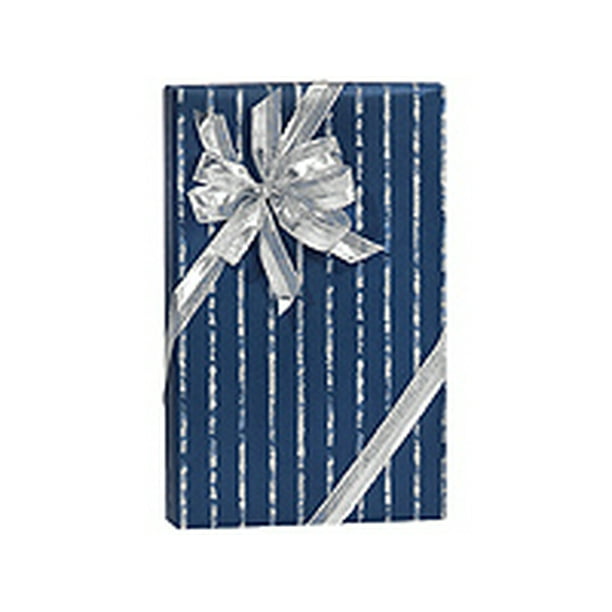 Navy Blue Band Birthday / Special Occasion Gift Wrap Wrapping Paper ...