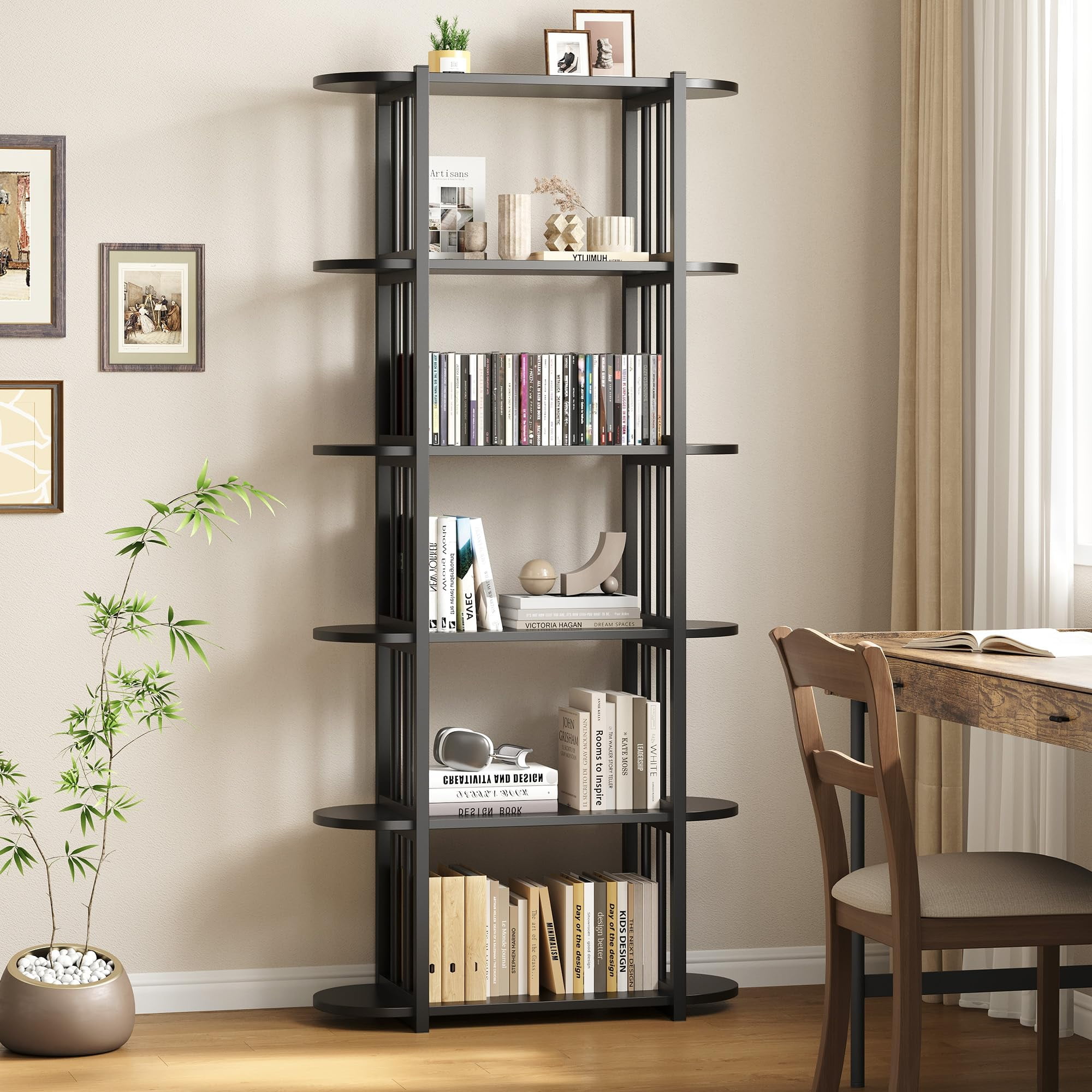Click here for Akdsteel 71 Tall 6-Tier Industrial Bookcase - Narr... prices