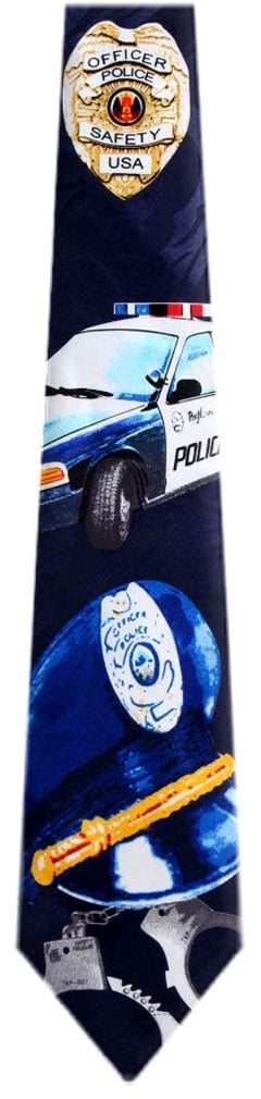 Mens Police Car Badge and Handcuff Necktie - Walmart.com