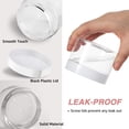 4OZ Slime Plastic Containers with Lids + 20 Gram Round Samples Jars ...