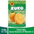 Zuko Orange Drink Mix Powder, Fortified with Vitamin C, No Extra Sugar ...