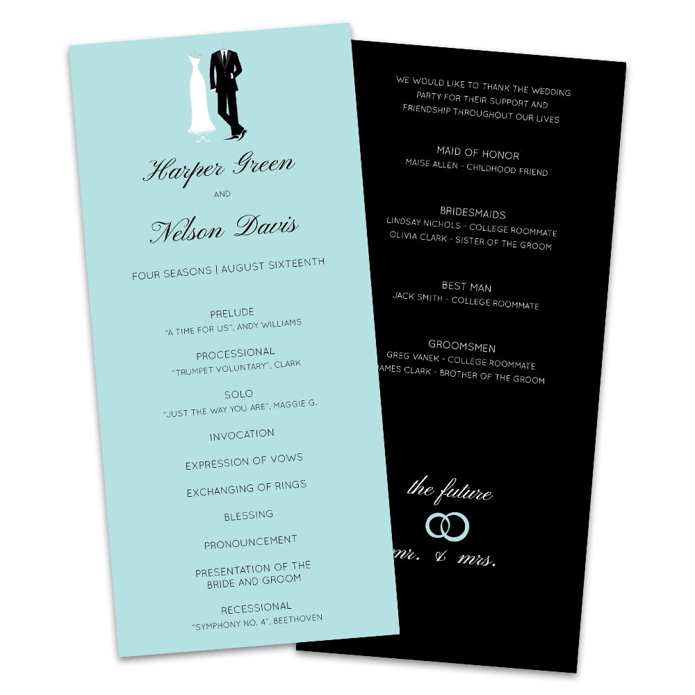 Walmart Silver Wedding Program