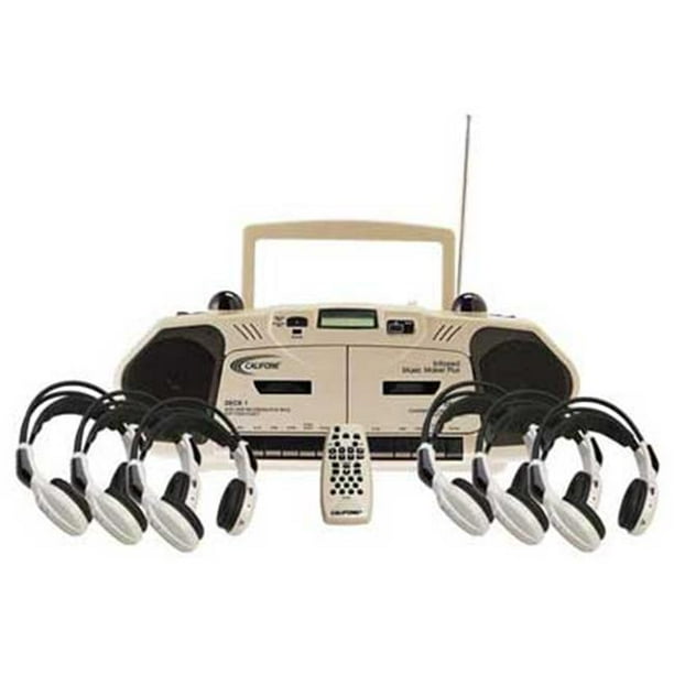 Califone International 2395IRPLC-6 6-Person Wireless Cassette Recorder ...