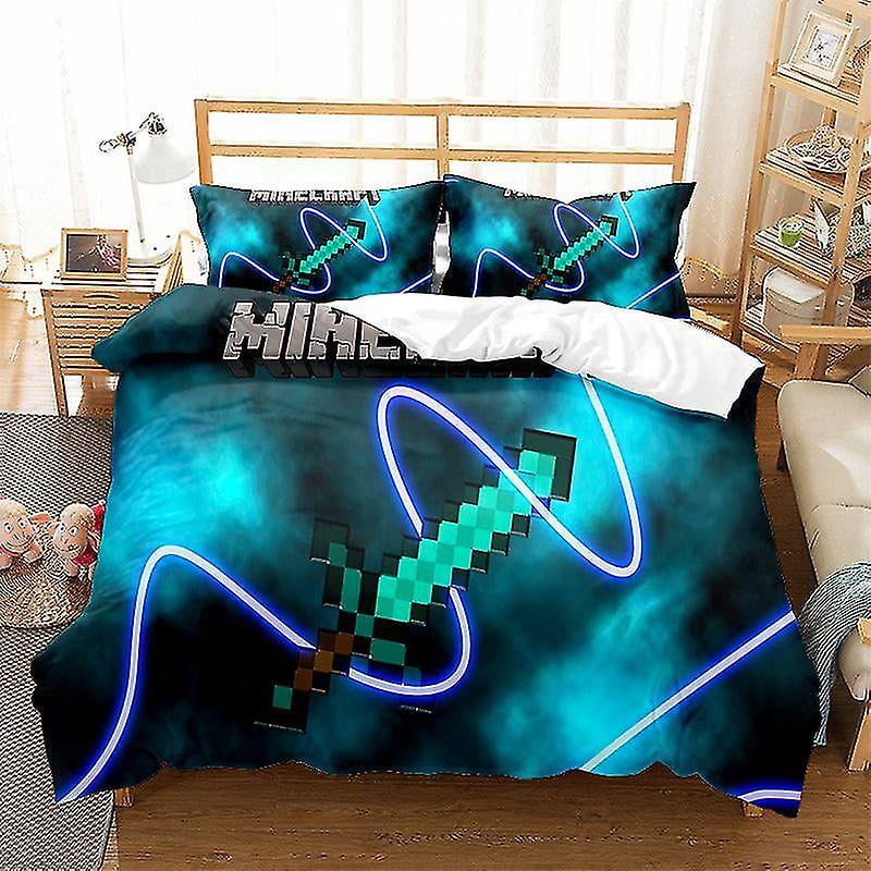 Click here for Hefei Minecraft Series Three-Piece Duvet Cover San... prices