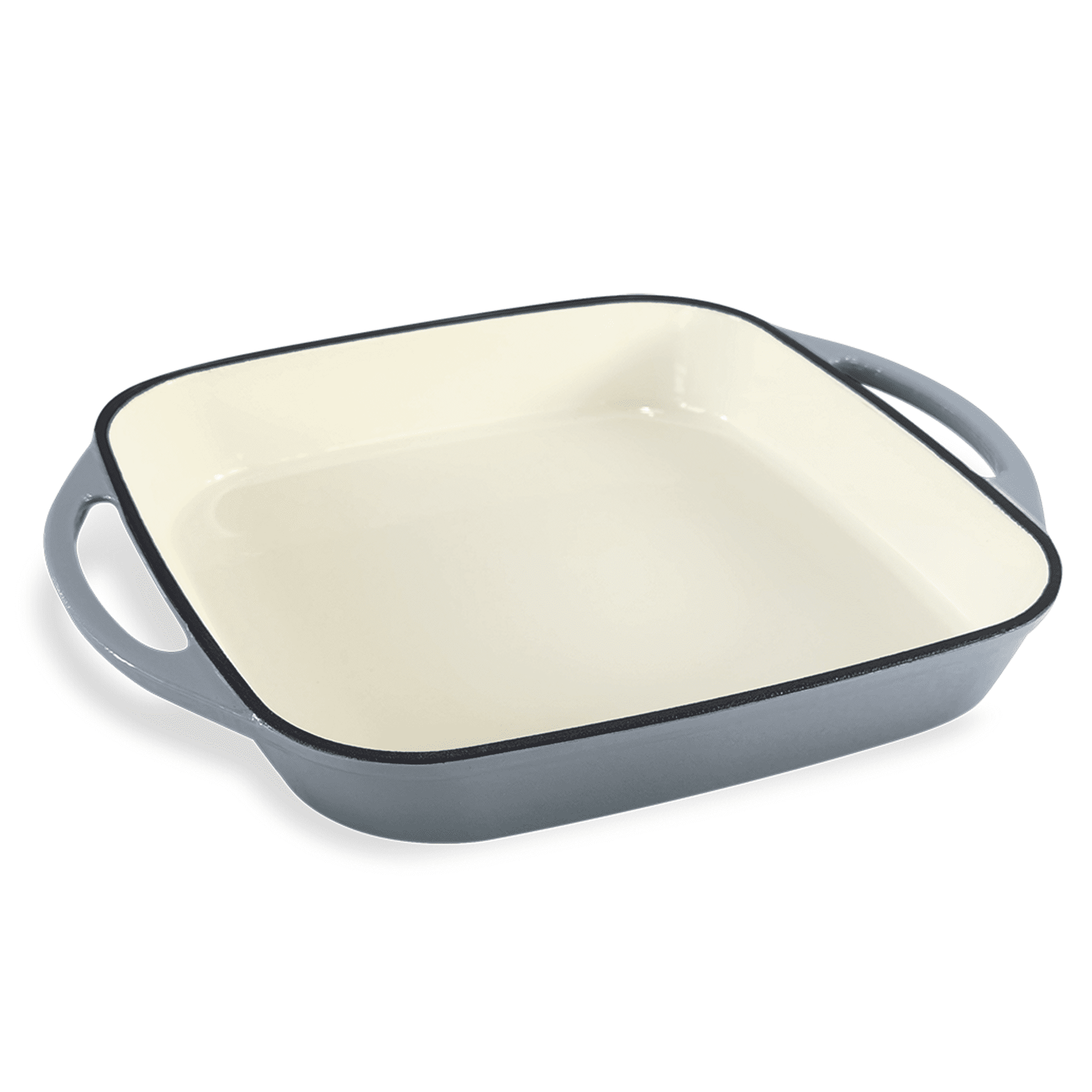 ChefVentions 10" Square Cast Iron Baker Heavy Duty Enameled Interior ...