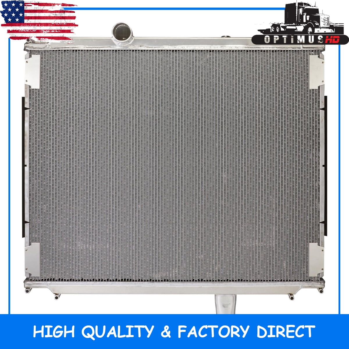 1second Heavy Duty Radiator Compatible with Peterbilt 382 2011-2013 L6 ...