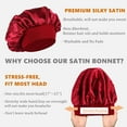 YXRIJDJ 3 PCS Satin Bonnet for Sleeping Hair Wrap Protect Curly Hair ...