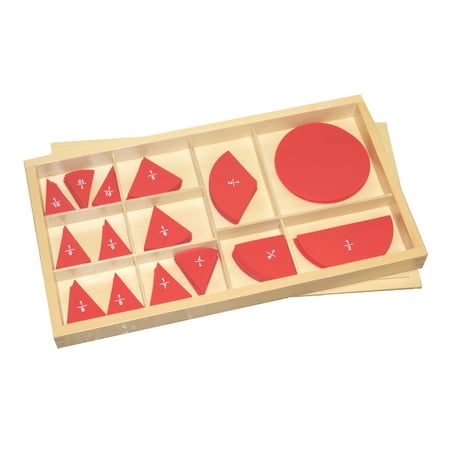 IFIT Montessori Cut-Out Labeled Fraction Circles 1 to 1/10, Montessori ...