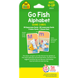 School Zone Go Fish Alphabet Game Cards for Preschoolers and Toddlers ...
