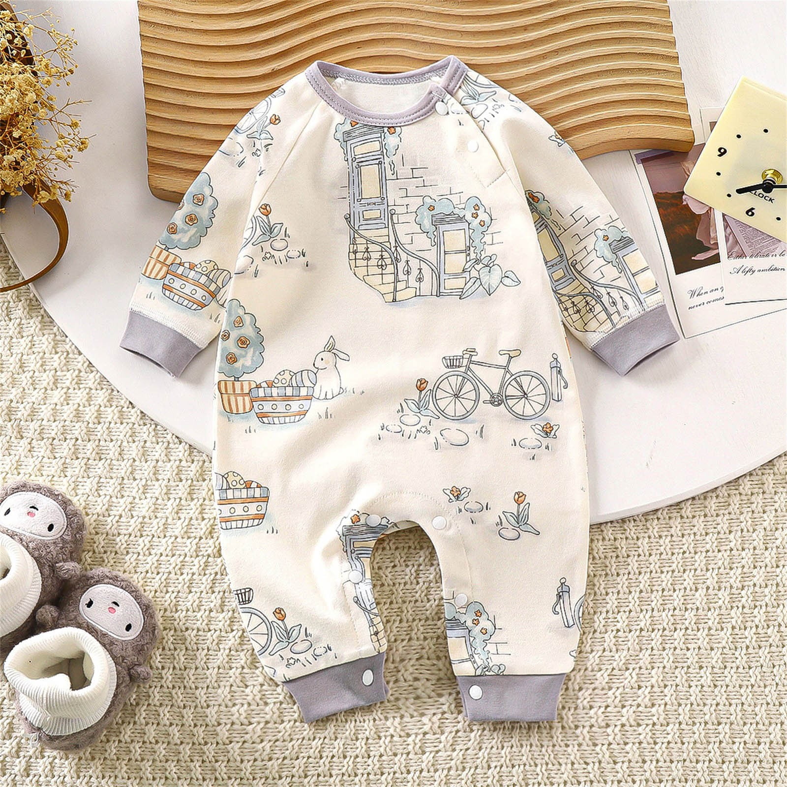 Click here for Amzcrzy Children Cotton Jumpsuit Baby Clothes Long... prices