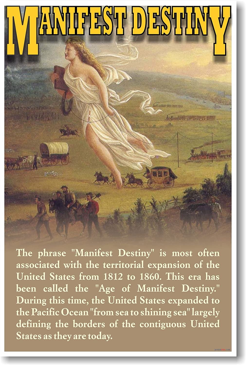 American History: Manifest Destiny - Classroom Poster - Walmart.com