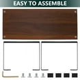 LUIISIS 20 Inch Monitor Stand Riser, Wood Desk Storage Organizer ...