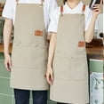 ZCSKFIN Cotton Canvas Work Apron for Kitchen and Cooking, Bib Design ...