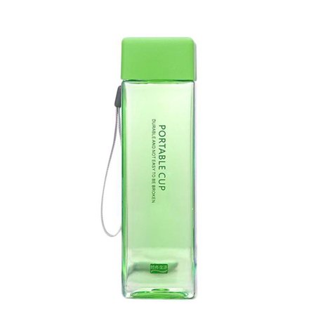 GLASS Square Plastic Water Cup Water Sports Cup With Portable Water ...