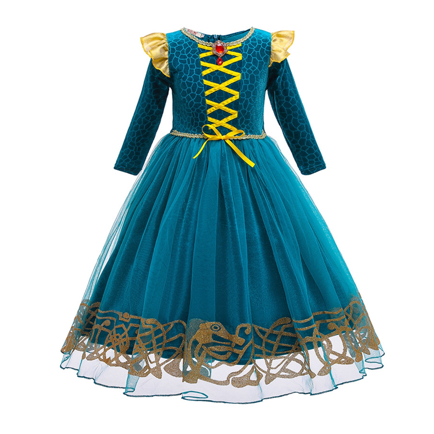 Brave Princess Merida Costume Kids Dress Up Costume Birthday Carnival ...