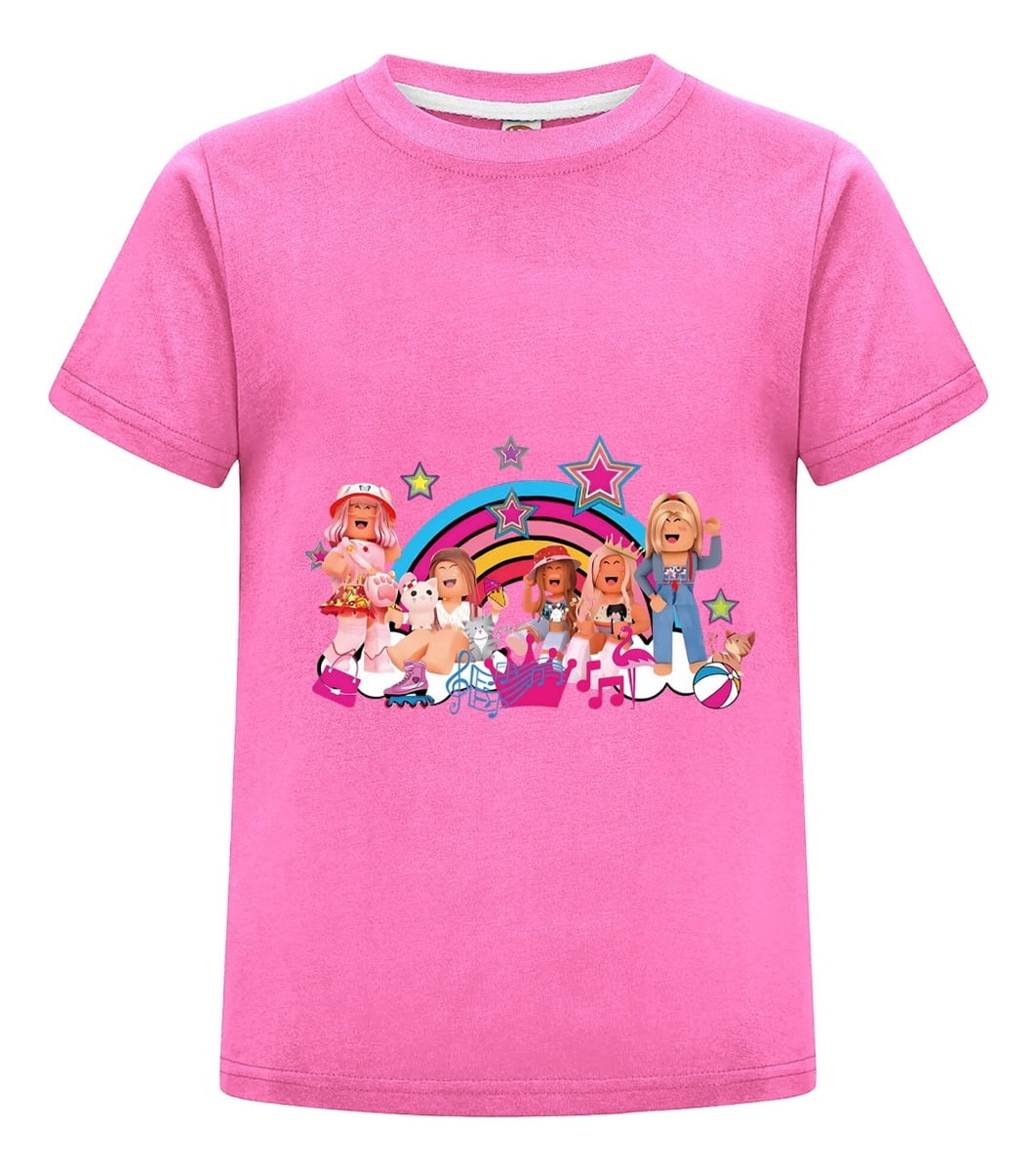 Camiseta de Niño con Estilo Roblox, Playera Gamer Infantil de Verano ...