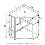 Furinno Turn-N-Tube Study Office Furniture, Wood, Space Saving Corner ...