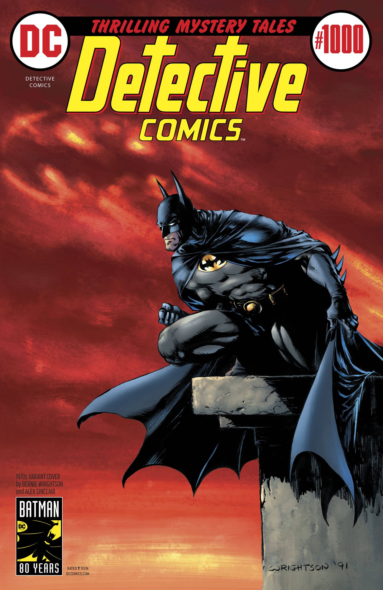 DC Detective Comics 1000 1970 s Variant Cover Walmart DC Detective Comics 1000 1970 s Variant Cover Walmart