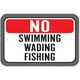 No Swimming Wading Fishing Sign - Walmart.com