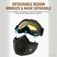 Detachable Full Face Goggle Mask,Riding and Cutting, Anti-UV, Dust, Fog ...