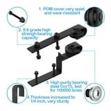 4-16FT Bypass Barn Door Slides Hardware Kit, Sliding Door Hanging Track ...