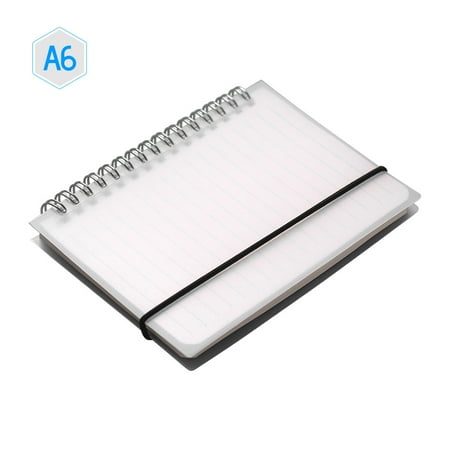 A6 Coil Notebook Spiral Notebooks with Elastic Band 8mm Lined Pages ...