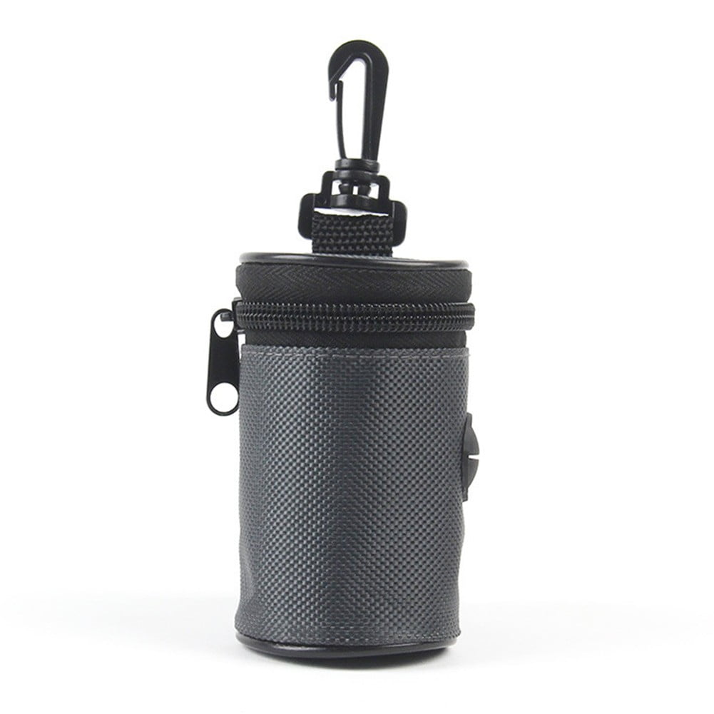 Fabric Dog Waste Poo Bag Dispenser Holder Zipped Container Lead Clip ...