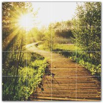 Picture-Tiles.com: Bridge Ceramic Tile Wall Mural WAL500251-44XL. 48"W ...