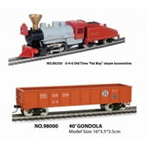 1/87 HO Scale 0-4-0 Old Time Steam Locomotive Model Train Set, Holiday ...