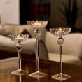 ANXPTIME Glass Tall Feet Candlestick Craft Candle Holder Stand Home ...