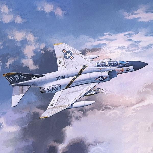 Academy 12529 F-4J Phantom II VF-84 1/72 Scale Plastic Model Kit ...