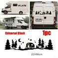 UHUSE Black Car RV Camper Sticker Motorhome Star Moon Tree Graphic ...