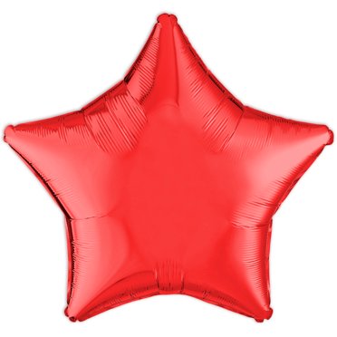 Foil Balloon, Round, 18 in, Red, 1ct - Walmart.com