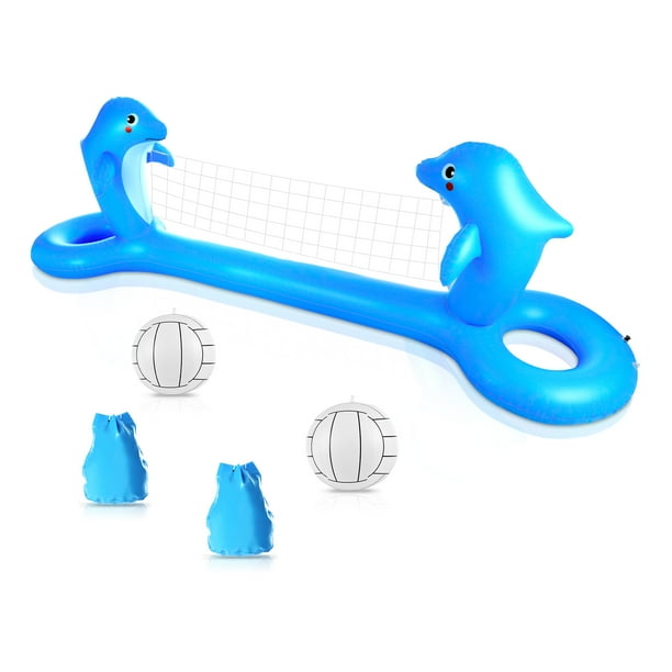 Mistaha Inflatable Pool Volleyball Net Cute Dolphin Shaped Volleyball ...