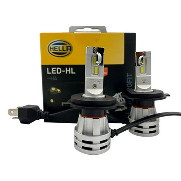 Focos Hella Led Retrofit H4 9003 200% + Luz 6500k Plug&play | Bodega ...