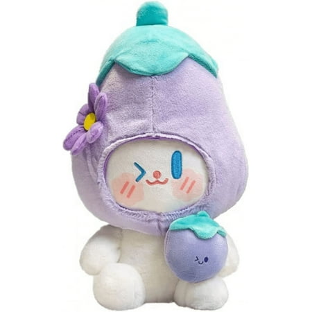 9.8-Inch vegetable rabbit stuffed animal toys, lovely soft bed plush ...