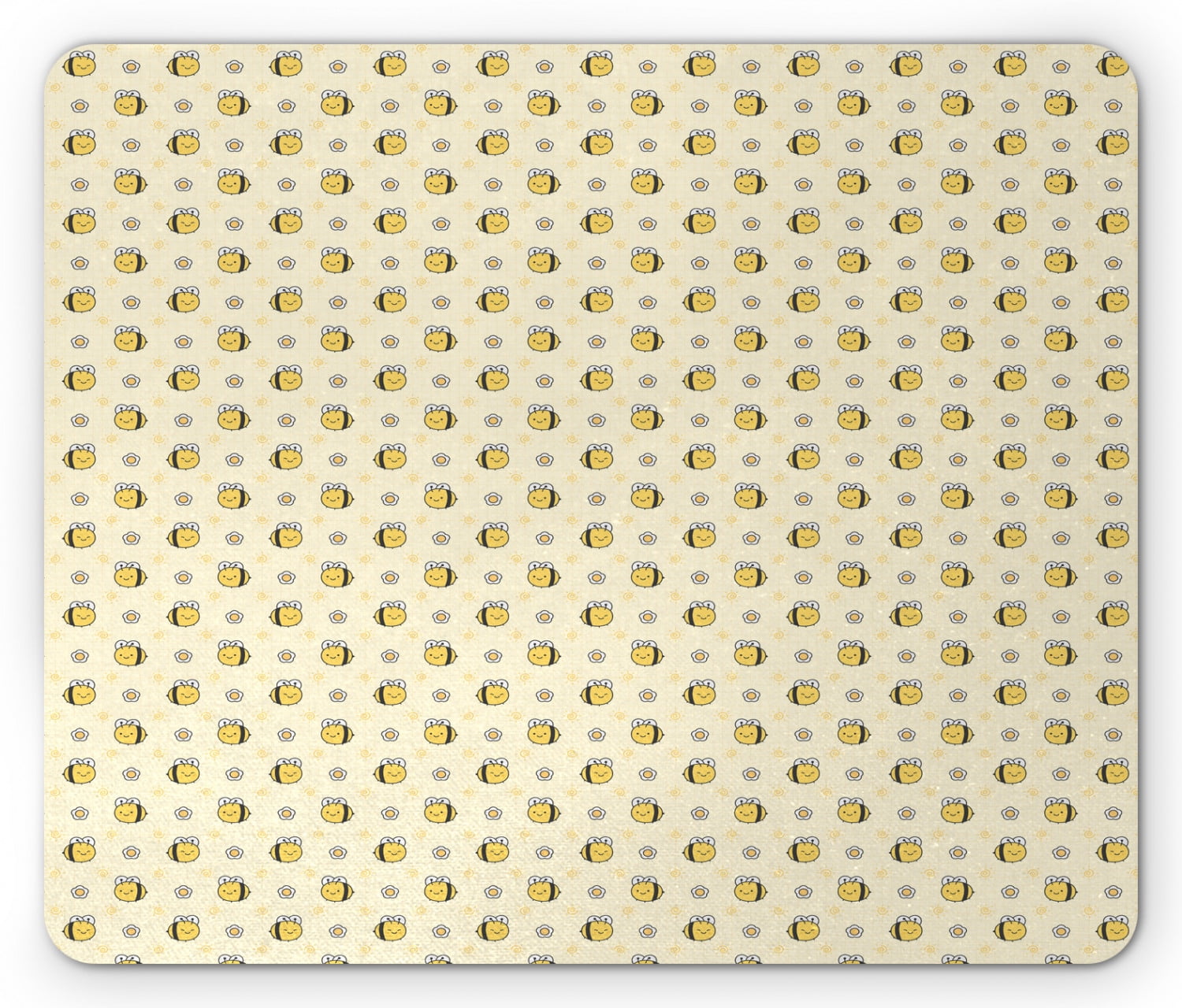 Insects Mouse Pad, Childish Repetitive Pattern with Happy Little Bees ...