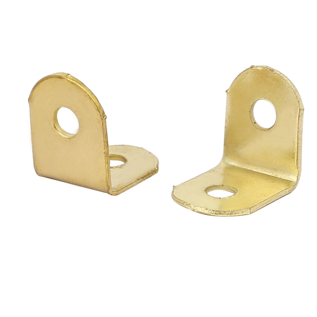 11.5mmx9mmx11.5mm L Shape Metal Angle Brackets Corner Braces Gold Tone ...