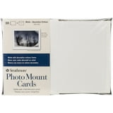 Strathmore Photo Mount Cards, 5in x 7in, White Embossed, 50/Pkg ...