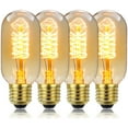 4PCS Vintage Edison Bulb T45 E27 Retro Lamp 40W/25W Ampoule Vintage ...