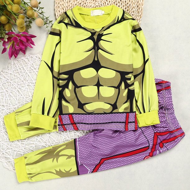 Marvel Avengers Boys Pajamas Set Spiderman Captain America Thor Thorke ...