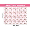 Western Cowgirl Wrapping Paper Roll 23x58 Inch Cowgirl Hat Boots with ...