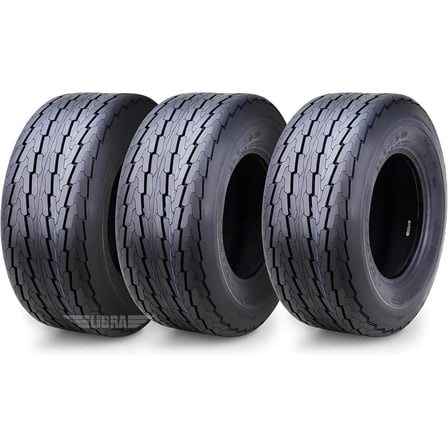 2-Pack Trailer Tires & Rims, 20.5X8-10 205/65-10, 5 Lug E Galvanized ...
