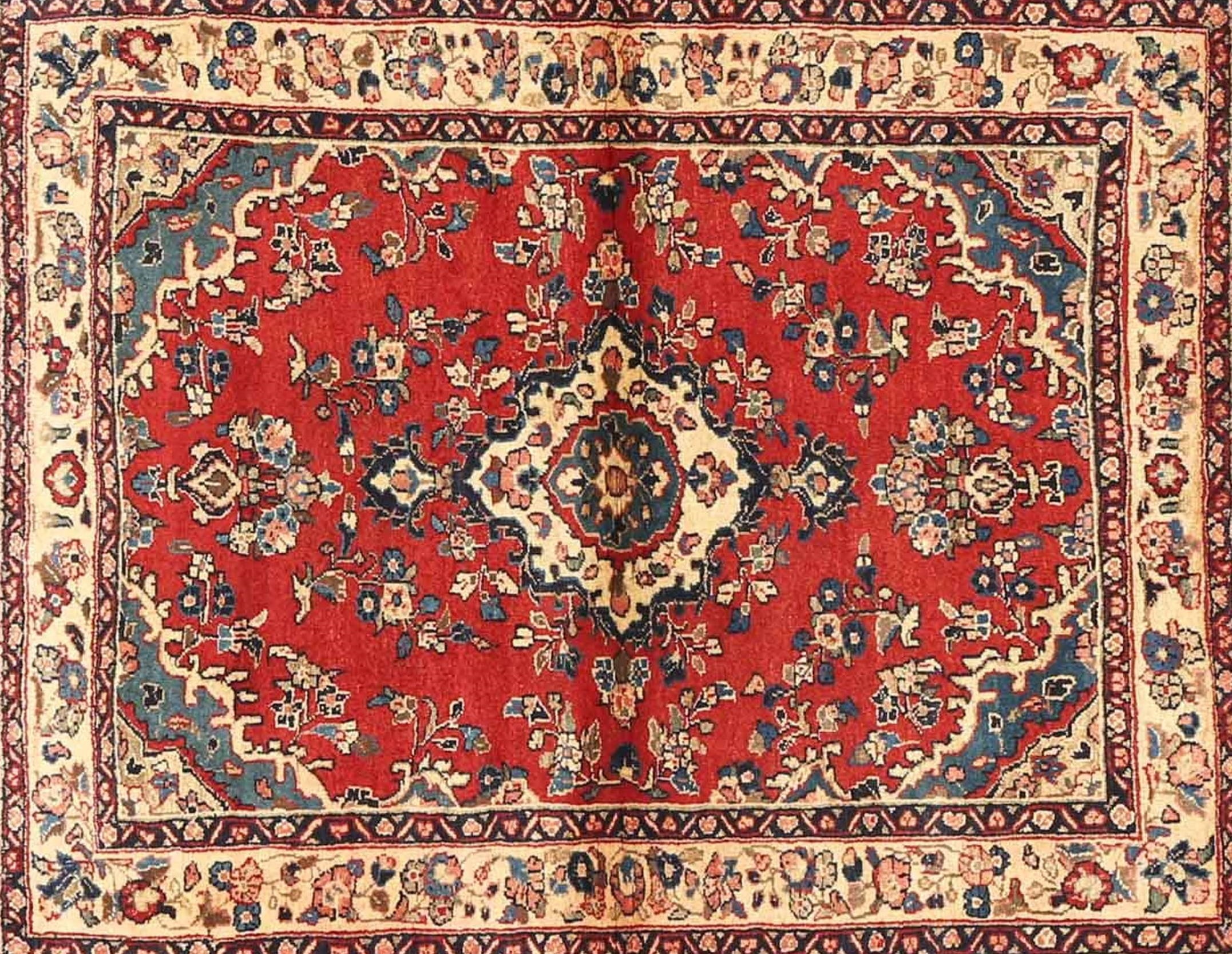 Ahgly Company Indoor Rectangle Traditional Red Persian Area Rugs, 2' x ...