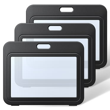 Susaid USA MAP Print ID Badge Holder with Double-Sided Windows ...