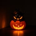 AZXY Halloween Decorations, Light Up Bat Creature Pumpkin Figurines ...