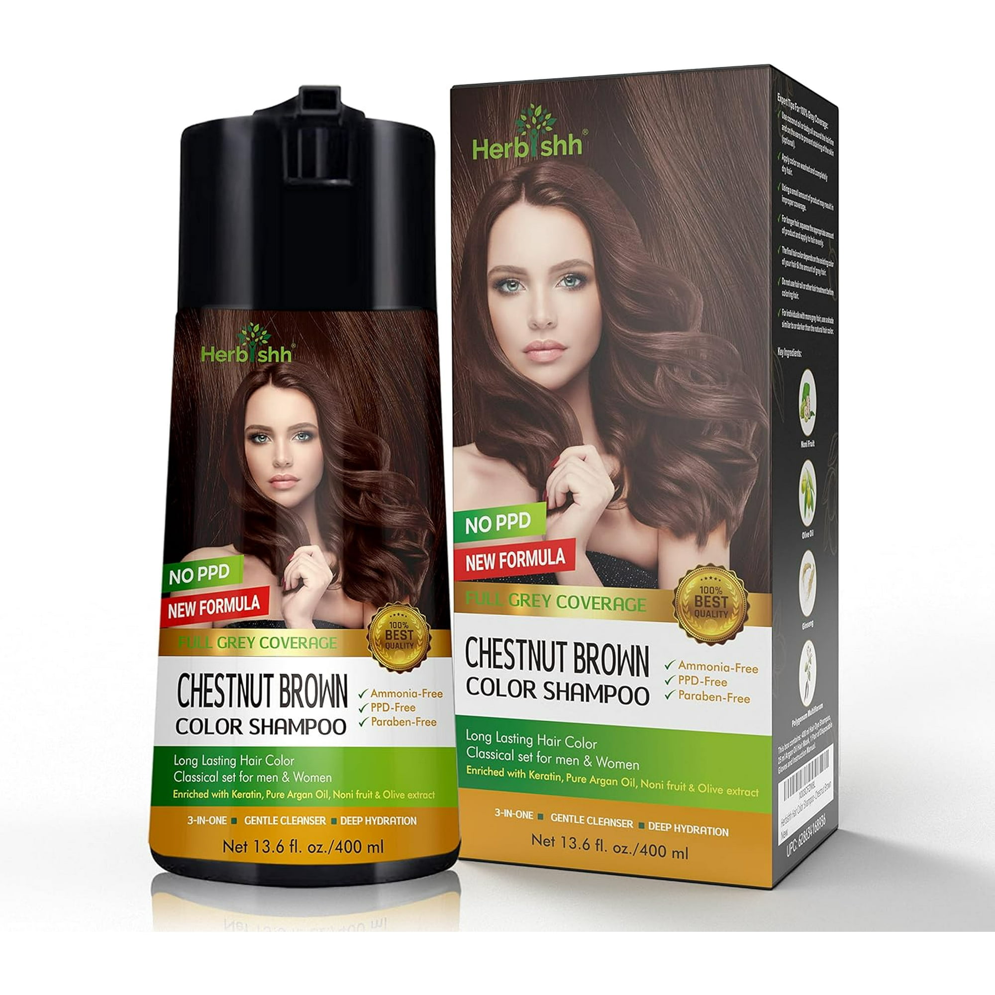 Click here for Herbishh Chestnut Brown Ppd-Free Hair Color Shampo... prices