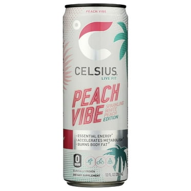CELSIUS Sparkling Fantasy Vibe, Low Calorie Carbonated Energy Drink, 12 ...