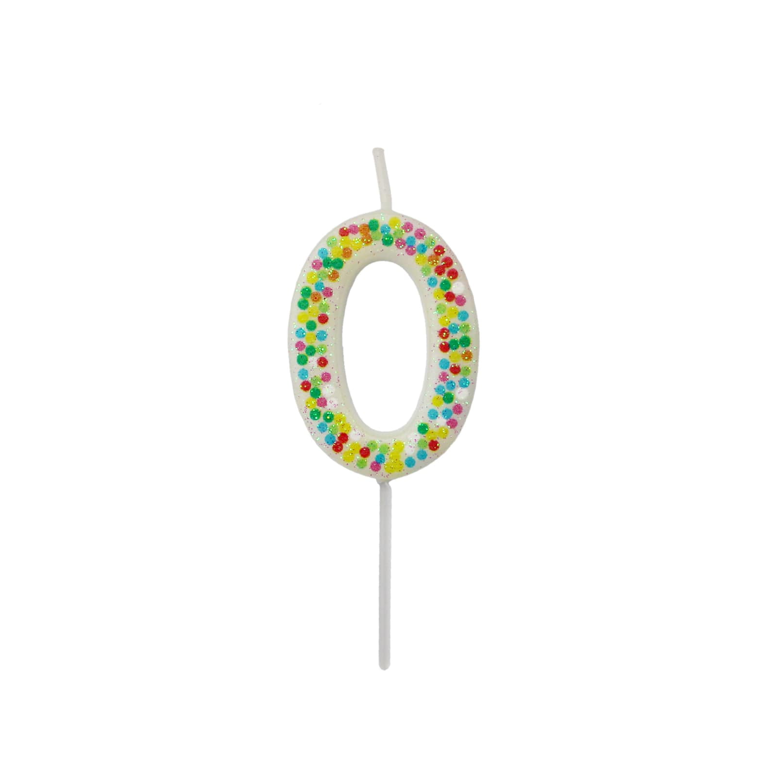 12 Pack: Confetti Number Birthday Candle by Celebrate It™ - Walmart.com
