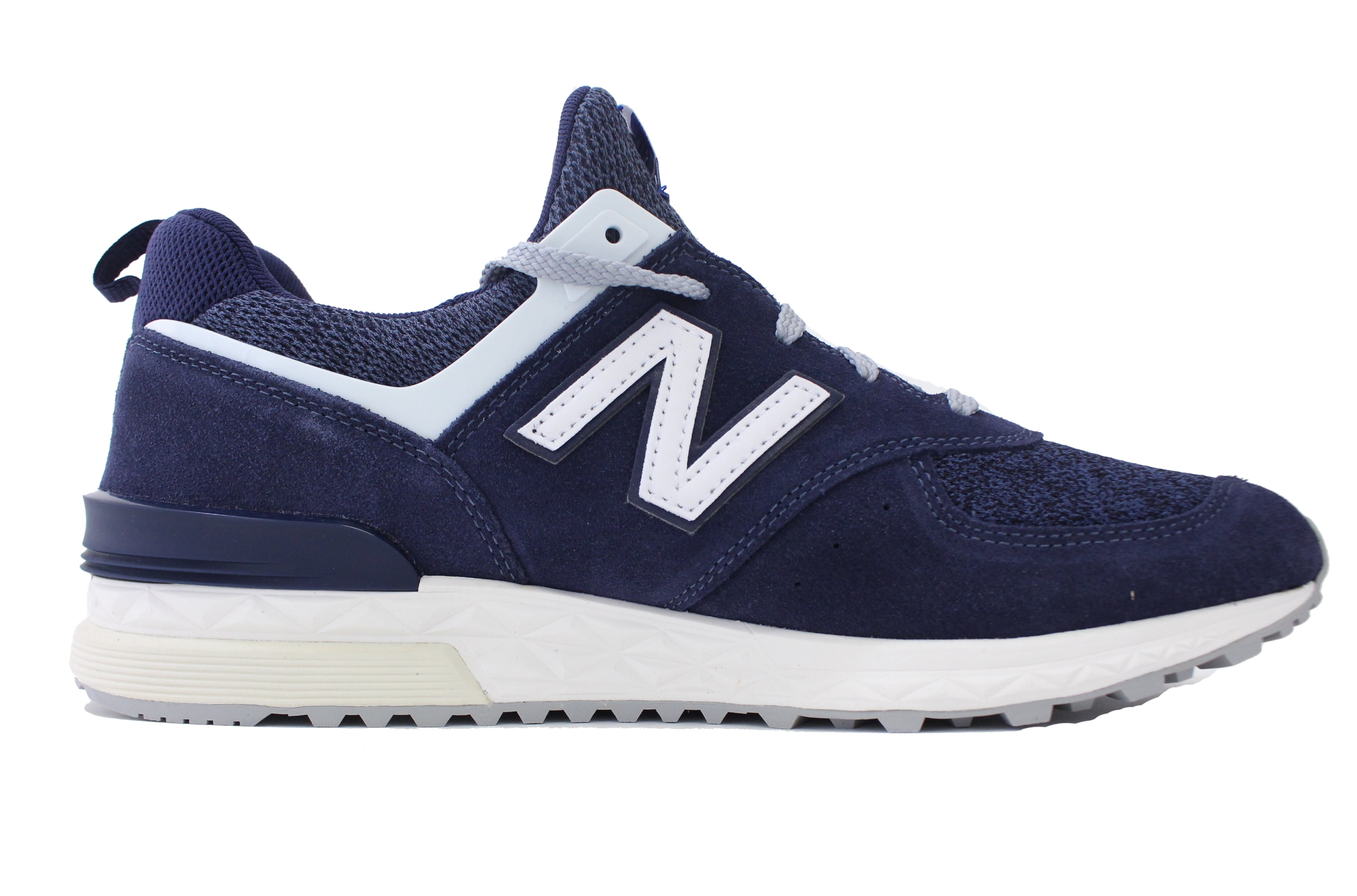 NEW BALANCE 574 SPORT SZ NAVY BLUE SUEDE OFF WHITE 574S FRESH FOAM ...